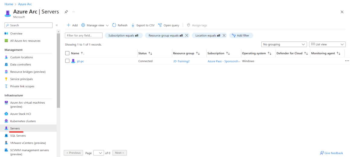 Microsoft Azure: Onboarding On-premise Infrastructure to Azure Arc 2023 ...